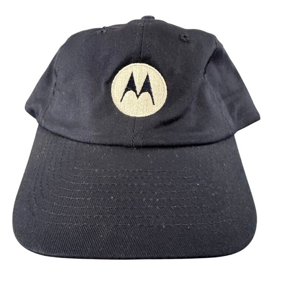 Motorola | Accessories | Motorola Baseball Cap Black Adjustable Logo ...